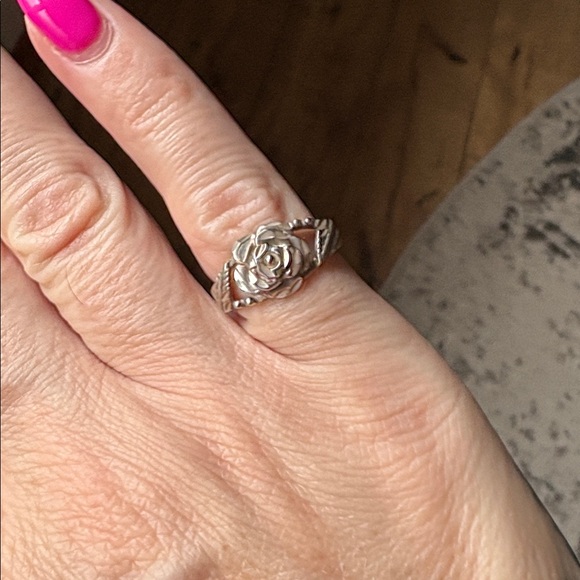 Avon | Jewelry | Avon Rose Ring Sterling Silver Marked 925 A Size 5 ...